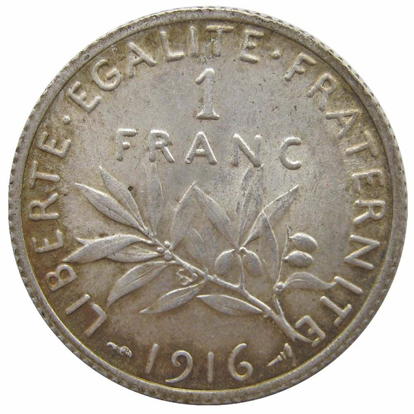 Старинная монета Франции 1 франк 1916 г. - купить в интернет-магазине OZON с быстрой доставкой ...
