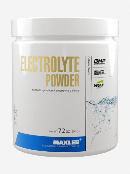 Электролиты Maxler Electrolyte Powder 204 гр. - Натуральный Без размера купить на OZON по низкой ...