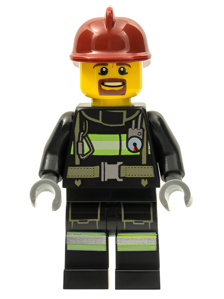 Минифигурка Lego Fire - Reflective Stripes with Utility Belt cty0717 U ...