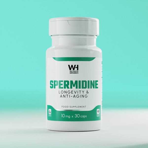 Well-Health SPERMIDINE LONGEVITY & ANTI-AGING СПЕРМИДИН 30 капсул 10 мг ...