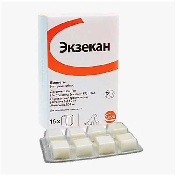 Экзекан сахарные кубики от аллергии для кошек и собак № 16 - купить с ...