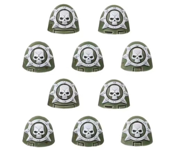 Смола Миниатюра Warhammer 40000 Death guard MKVI shoulder pads ...