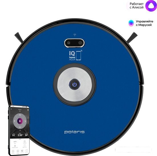 Робот-пылесос Polaris Polaris PVCR 3200 IQ Home Aqua, синий - купить по ...