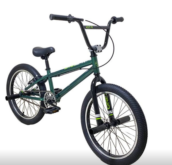 Трюковой спортивный велосипед BMX TechTeam Step One 20", зеленый - купить по выгодной цене в ...