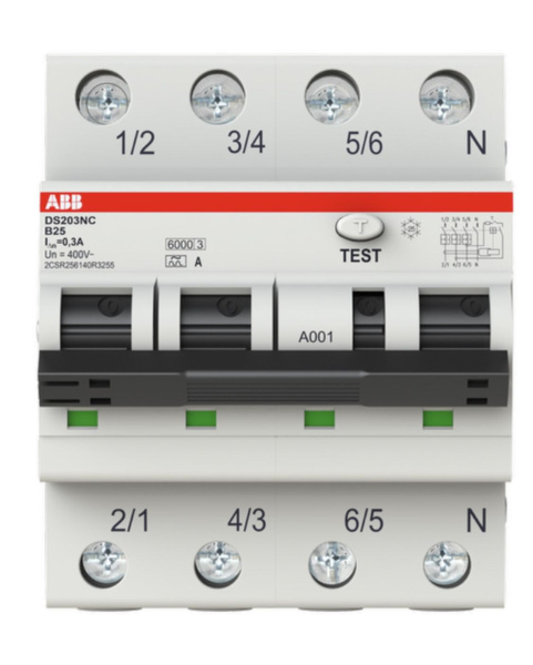 DS203NC B25 A300 дифференциальный автомат 300mA 2CSR256140R3255 купить ...