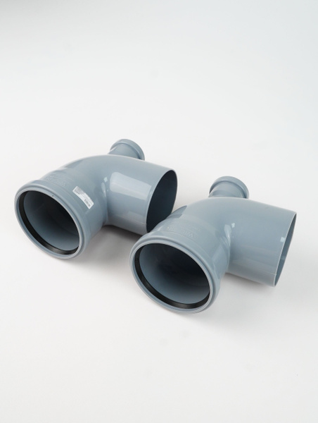 Отвод канализационный 110 50 тыльный (Valfex) 2шт. - купить с доставкой по выгодным ценам в ...