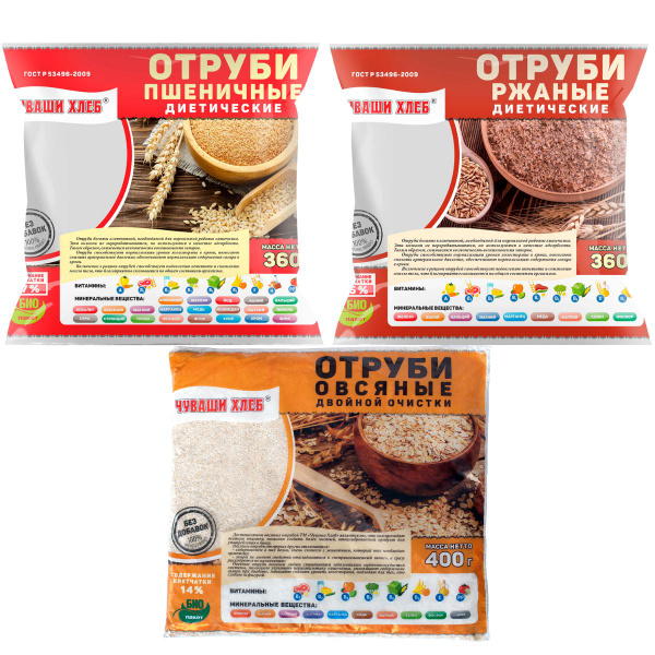 Отруби 1,12 кг, Чуваши Хлеб пшеничные ржаные овсяные - купить с ...