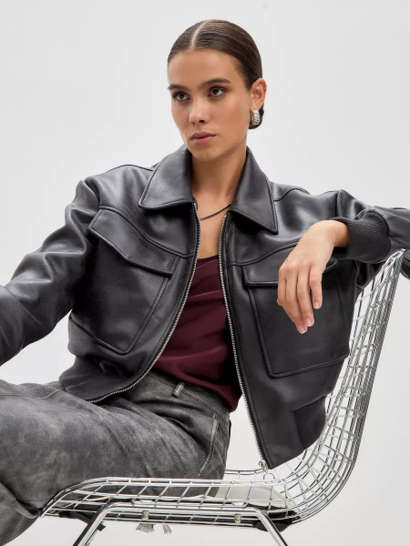 Куртка кожаная Pull&Bear Моден купить на OZON по низкой цене (1679605110)