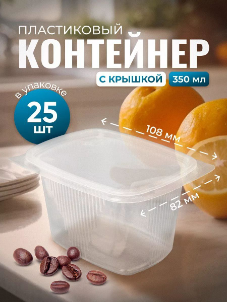 Контейнер одноразовый (25 предметов) Упаковщик - купить по выгодной ...
