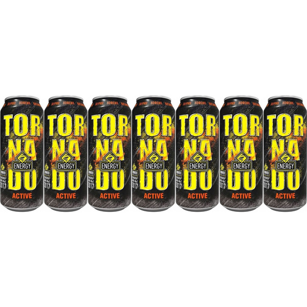 Энергетический напиток Tornado Energy Active газированный 450 мл, набор: 7 штук купить на OZON ...