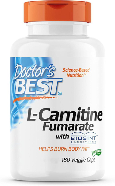 Л-карнитин фумарат с биосинт-карнитином, 180 капсул, L-Carnitine ...