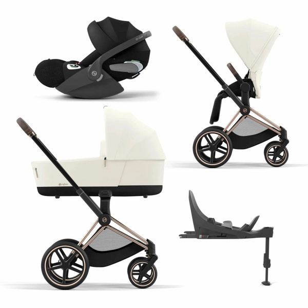 Cybex Priam IV Коляска 4 в 1, шасси Rose Gold/Off White - купить с ...