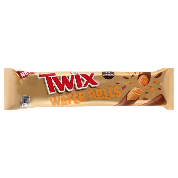 Шоколадные вафельные трубочки Twix Caramel Wafer Rolls 1 шт. 22 г ОАЭ - купить с доставкой по ...