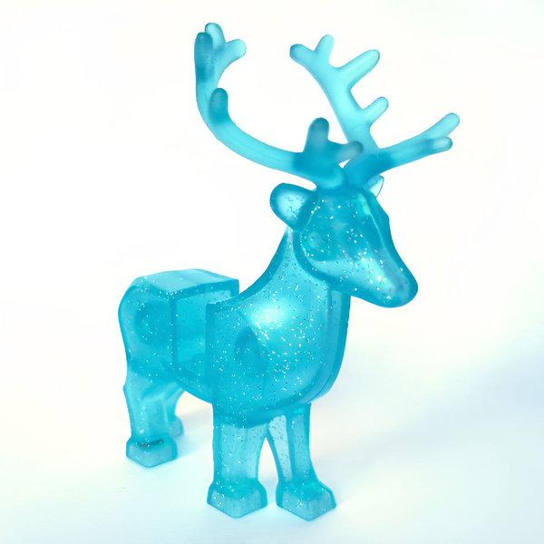 Олень Lego Deer with Trans-Light Blue Antlers (Stag, Reindeer) 51493c01 ...