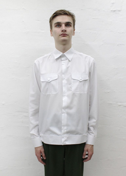 Рубашка Мужской VOEN 36 мягкий белый Длинный Сорочка, размер 44 Пуговицы Россия, рост 176 купить ...