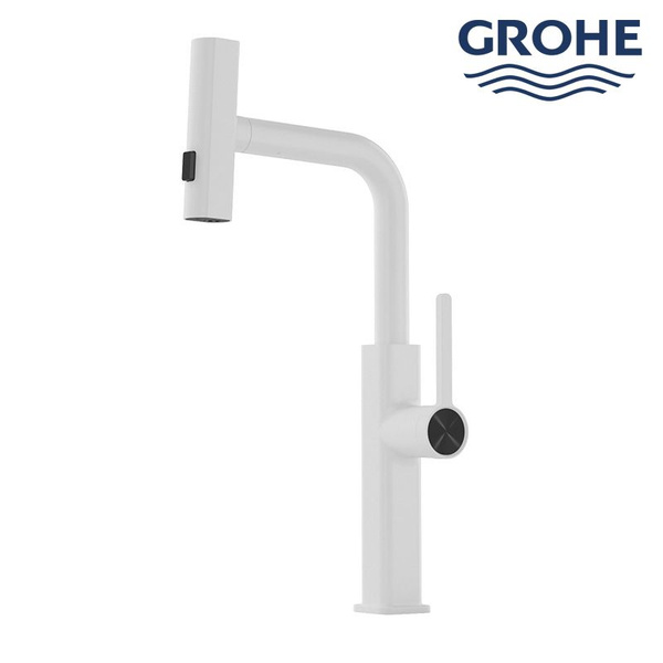 GROHE Raindance, выдвижной, брызгозащищенный смеситель для горячей и ...