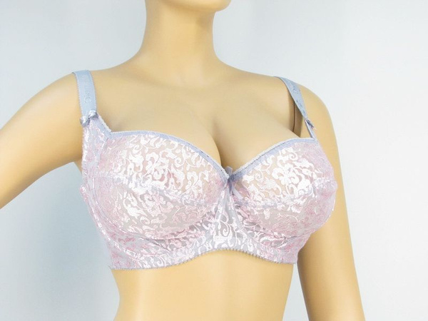 Бюстгальтер Женский Finikin классическая чашка, размер 90D серовато-розовый Китай Крючки Вышивка ...