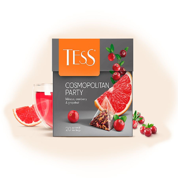 Чай в пирамидках травяной Tess Cosmopolitan Party (Космополитан Пати ...
