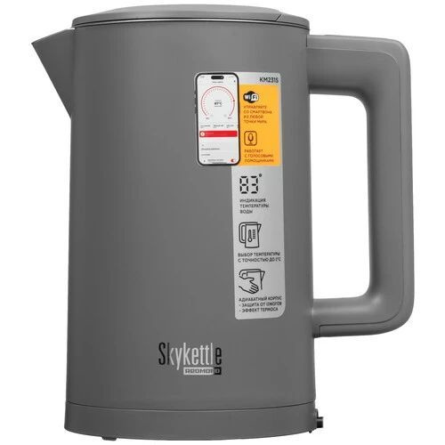 REDMOND Электрический чайник SkyKettle KM231S, серый купить на OZON по низкой цене (1733937859)