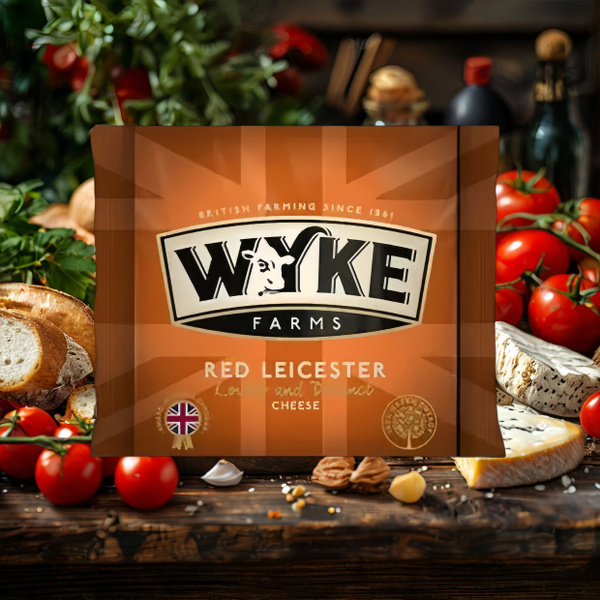 Твёрдый сыр Wyke Farms Red Leicester Cheddar cheese(Вайк Фармс Ред ...