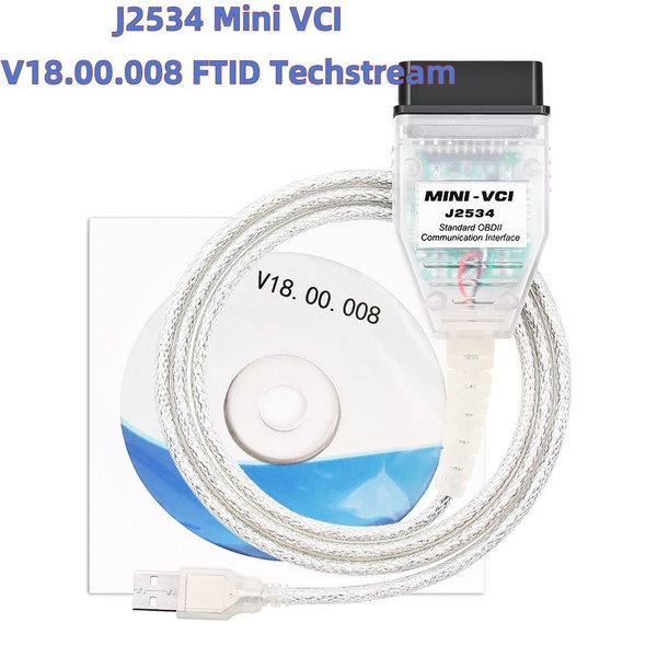 J2534 Mini VCI V18.00.008 новая версия FTDI FT232RL RQ , для Toyota ...