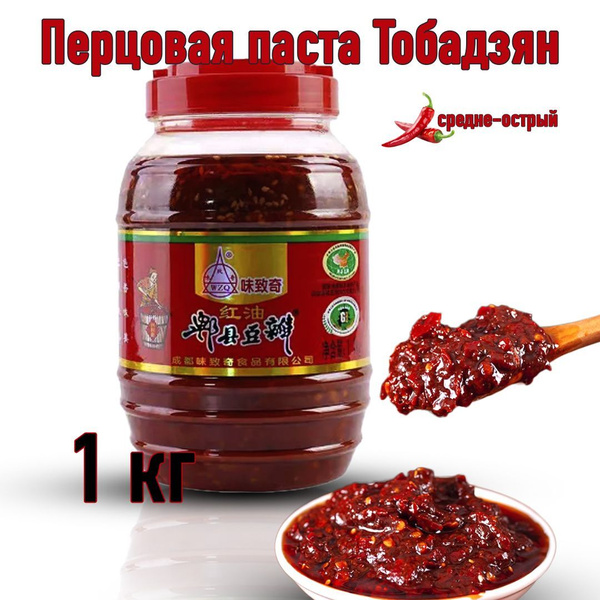 Соевая китайская паста-соус Табаджан, перцовая, острая 1 кг купить на ...