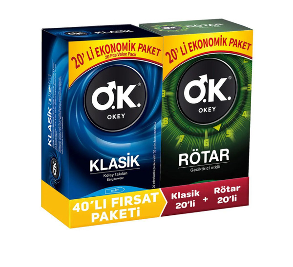 Презервативы Okey Classic, 20 шт. и презервативы Delay, 20 шт. купить на OZON по низкой цене ...