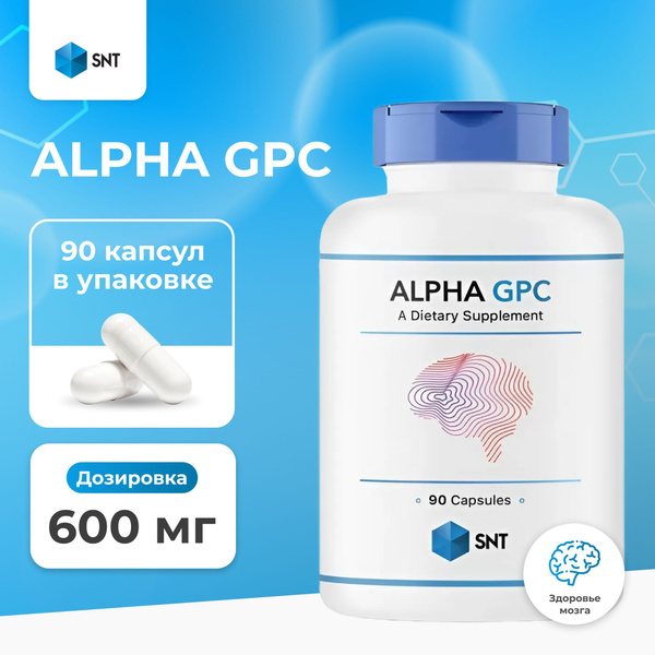 SNT Альфа ГФХ Холин Alpha GPC 90 капсул купить на OZON по низкой цене (1748587080)