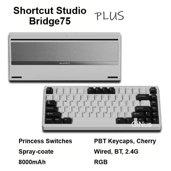 Shortcut studio Игровая клавиатура беспроводная Bridge 75 Plus, Spray ...