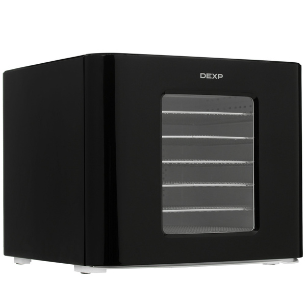 Сушилка для овощей и фруктов DEXP FD-456M 450 Вт, до 7 кг, макс 70 С, секций - 6-металл ...