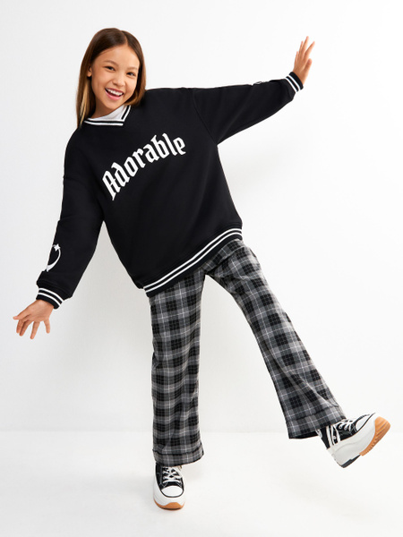 Брюки Девочки Acoola серый Текстиль Повседневный, размер 146 Молния, Пуговицы Демисезон Китай ...