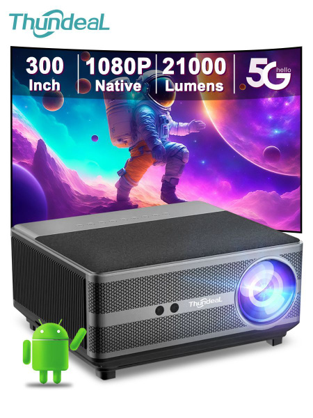 ThundeaL Проектор Проектор ThundeaL Full HD 1080P TD98 WiFi LED 2K 4K ...