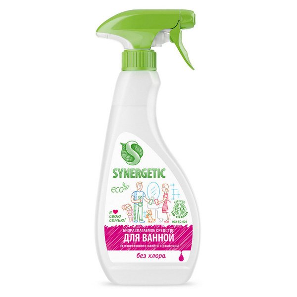 Набор 8 шт Чистящее средство Synergetic для удаления известкового налета и ржавчины 500 мл ...