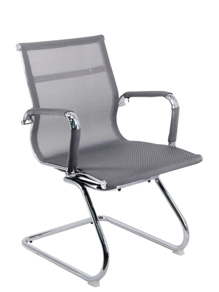 Кресло офисное EVERPROF Opera CF, стул на полозьях с подлокотниками, низкая спинка, в зону ...