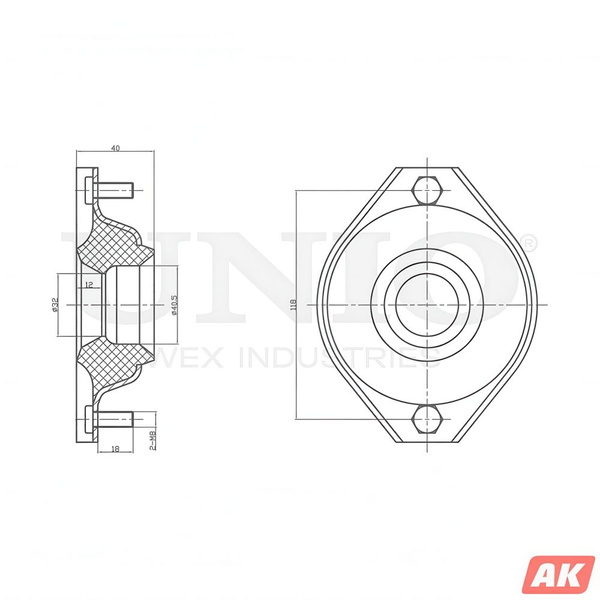 Опора амортизатора передняя, для Дэу Матиз (M100, M150) 98-, Daewoo ...