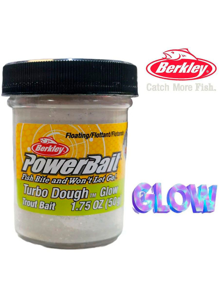 Паста Berkley PowerBait Turbo Dough Trout Bait Glow/White 50g купить на ...
