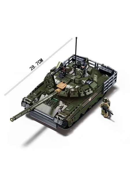 Конструктор SLUBAN серия "Армия"/Т - 80 Основной боевой танк/T-80US/T ...