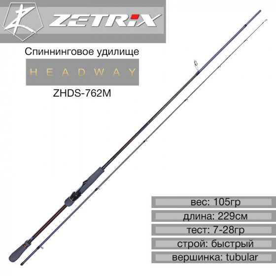 Спиннинг ZETRIX Headway ZHDS-, от 7 гр купить c доставкой на OZON по низкой цене (1856460996)