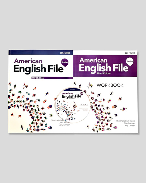 American English File Starter Third Edition (Student's book + Workbook + диск) 3rd edition ...