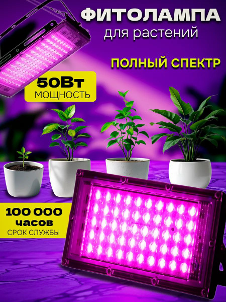 Лампа для рассады, фитолампа для растений, цветов комнатных ...