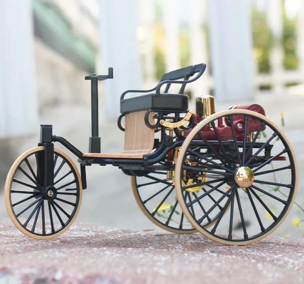 1/12 Трехколесный велосипед, модель из сплава, детская игрушечная ...