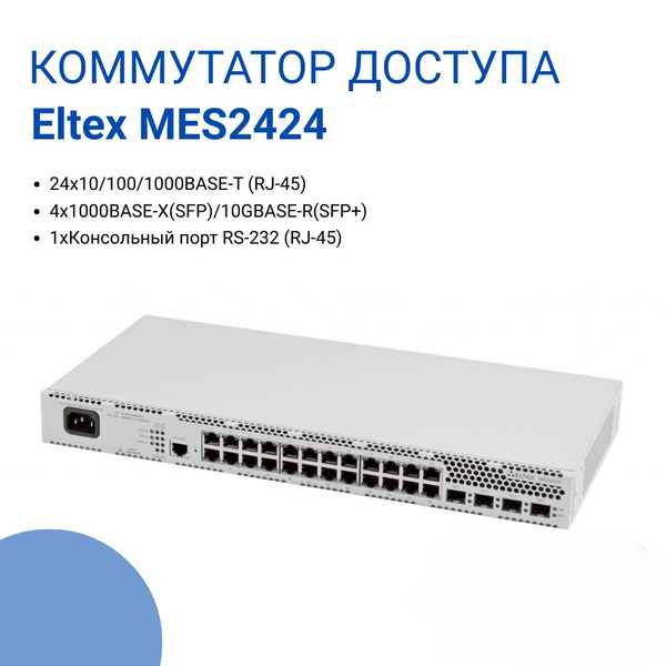 Коммутатор MES2424, светло-серый купить на OZON по низкой цене (1879601585)