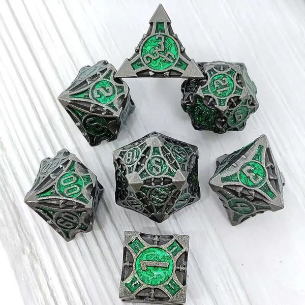 Характеристики Металлический твердый кубик DND TRPG Cthulhu D20 ...
