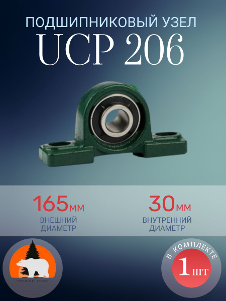 Корпусной подшипниковый узел UCP 206 IDN купить на OZON по низкой цене (1225855826)