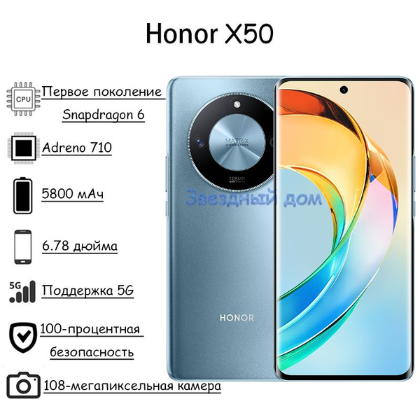 Смартфон Honor ALI-AN00 256 ГБ 8 ГБ Синий OLED/AMOLED 2 SIM купить c ...