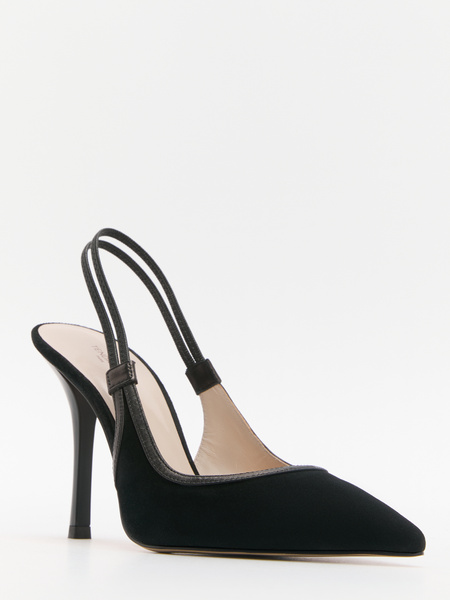 Туфли Женский Tendance Замша натуральная размер 39 Шпилька T узкая Франция купить C доставкой