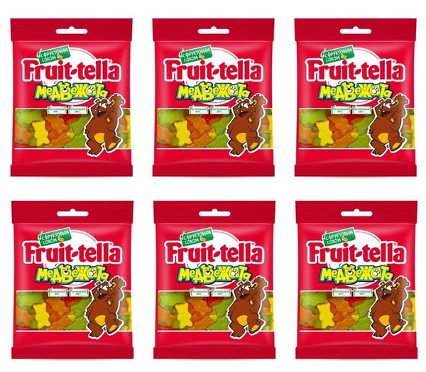 Fruittella Жевательный мармелад Медвежата, 70 гр, 6 уп купить на OZON по низкой цене (1920114860)