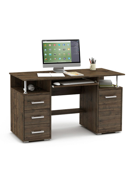 Компьютерный стол FKM КС Амбер 4К, 7К, 12К, 130х60х75 см купить c ...