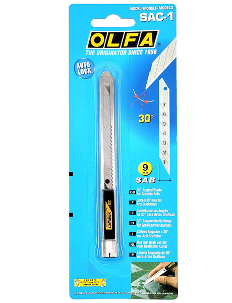 Нож OLFA SAC-1 (9 мм, 30 град.) купить на OZON по низкой цене (2436742326)