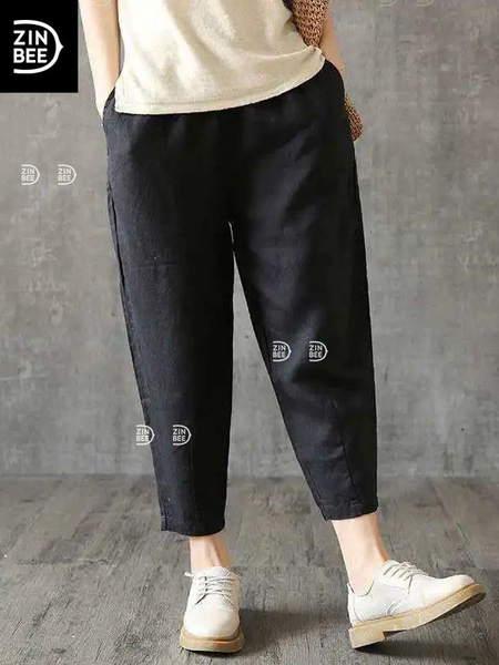 Брюки Женский ZinBee алоэ Политекс, Хлопок Повседневный, размер 52 На любой сезон Китай купить c ...